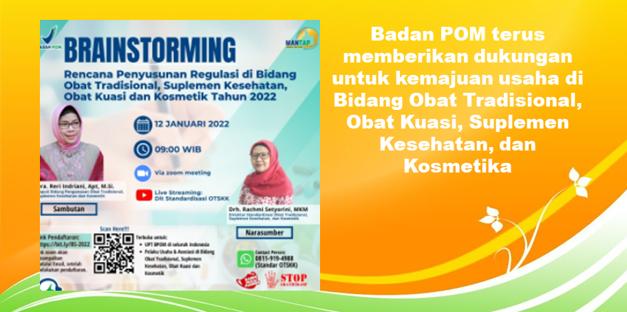 Badan POM Brainstorming Penyusunan Regulasi di Bidang Obat Tradisional ...