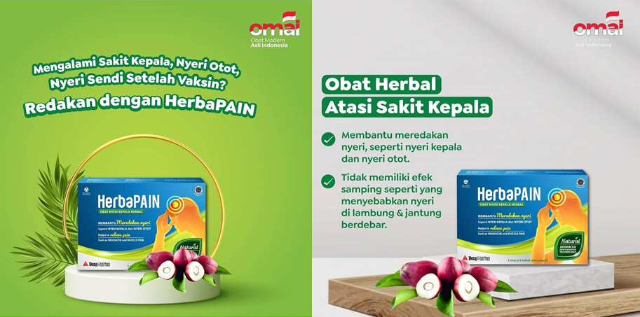 OMAI HerbaPAIN: Usir Nyeri Otot Leher, Kejang Otot dan Sakit Kepala